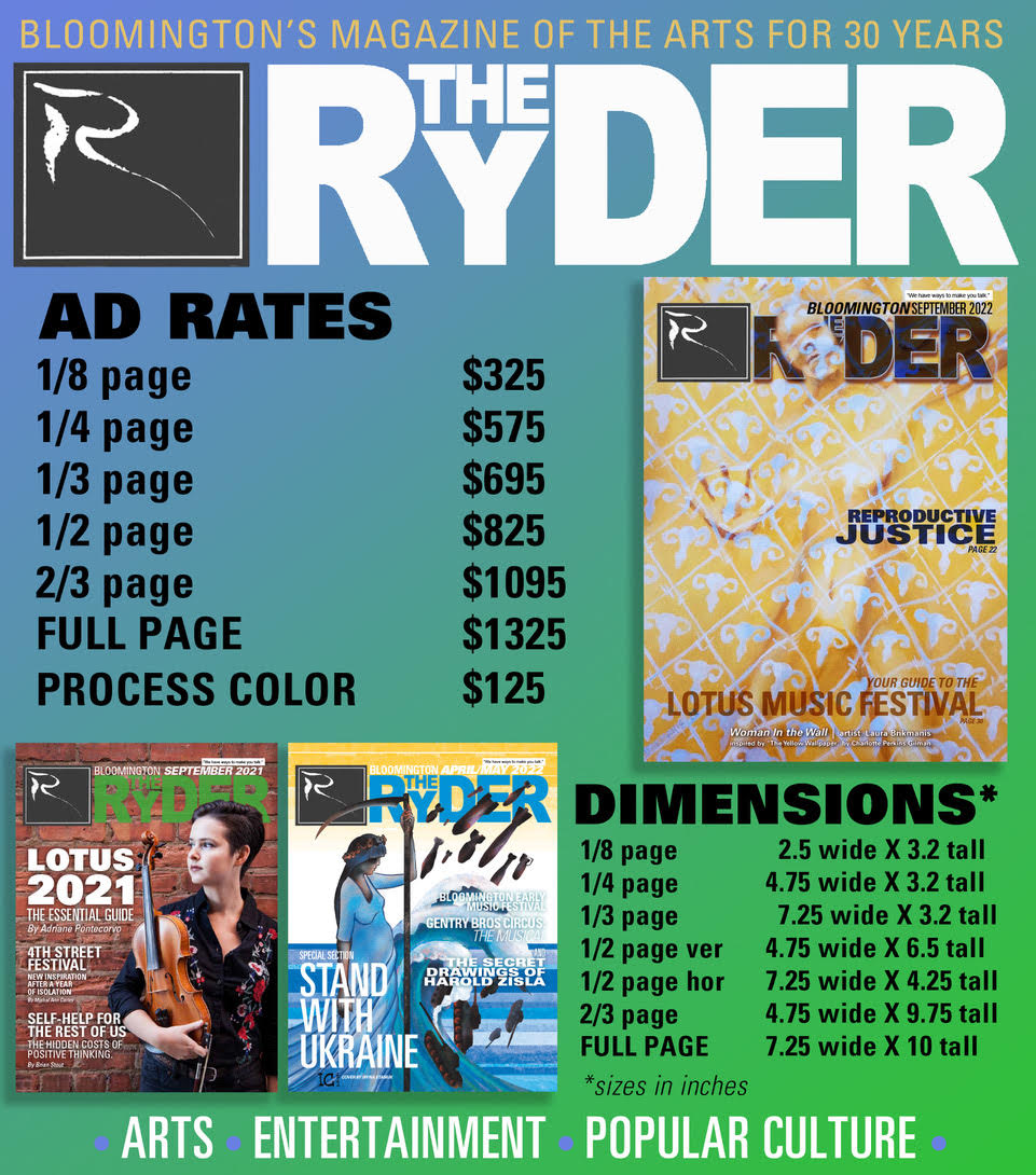 Ad Rates & Publication Schedule - The Ryder Magazine & Film Series